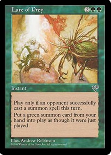 MTG LURE OF PREY | | rainbowcomicsandcards.com